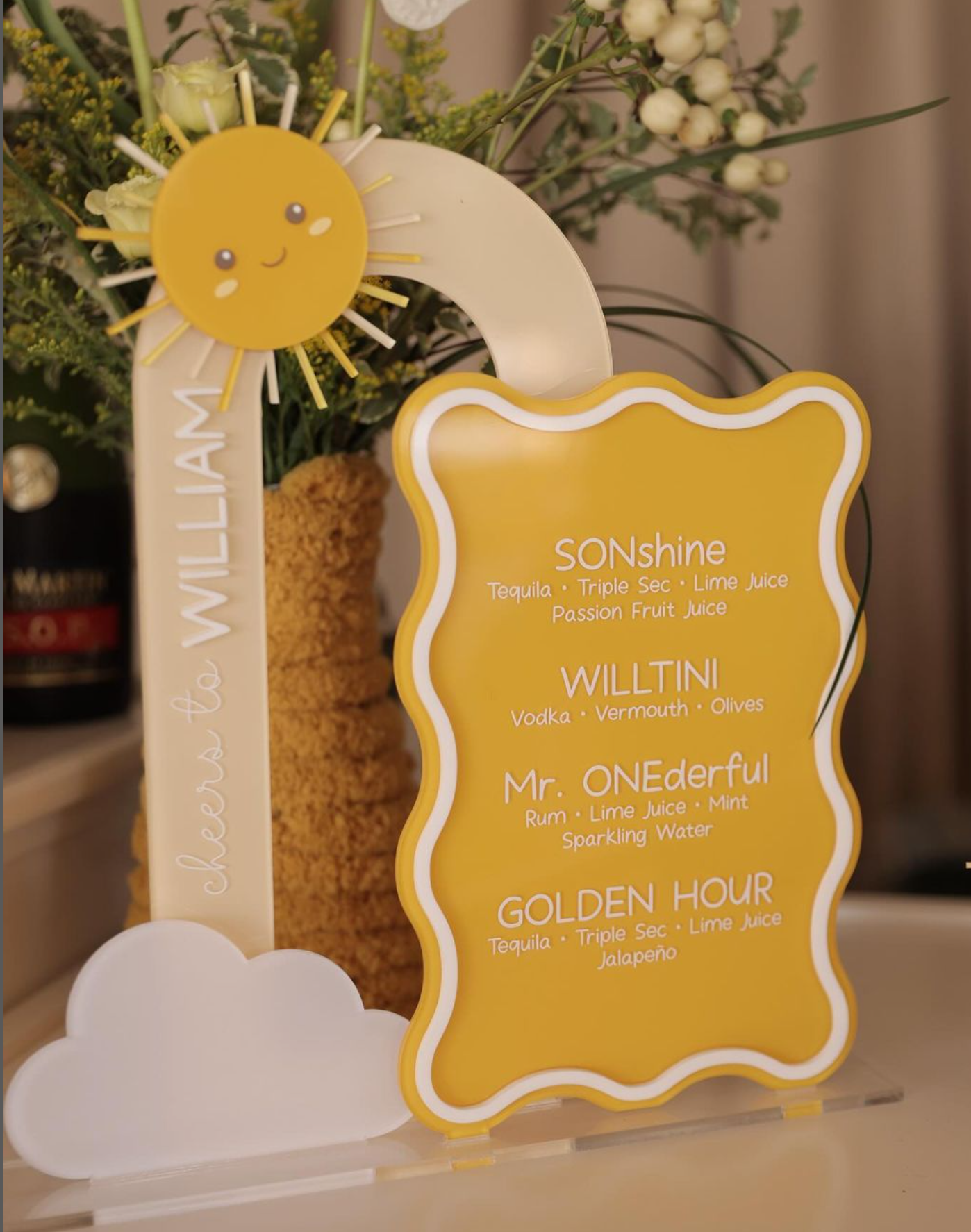 Sunshine Menu – Inspired Engravings